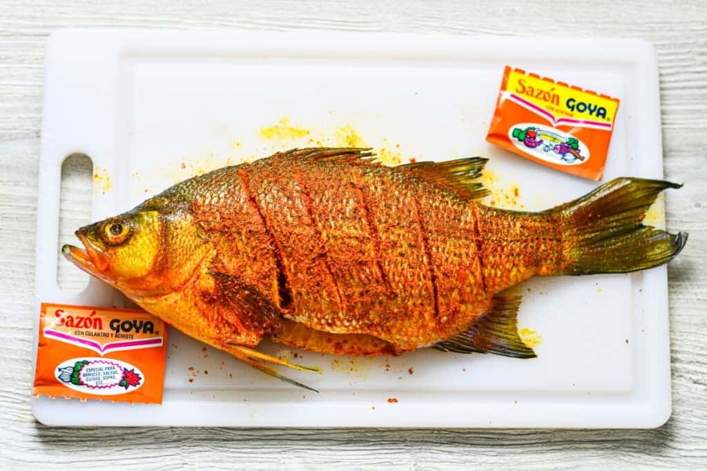 Crispy Fried Whole Fish (Pescado Frito) with Maque Choux - Wild Game & Fish