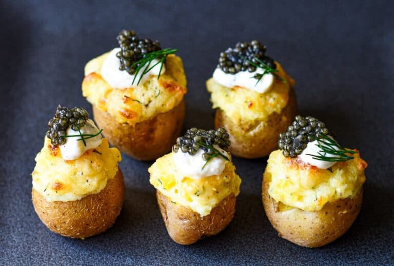 Twice Baked Potatoes with Paddlefish Caviar Recipe - Wild Game & Fish