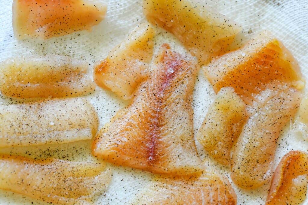 Pan Seared Northern Pike and Radish Greens Salad Recipe - Wild Game & Fish