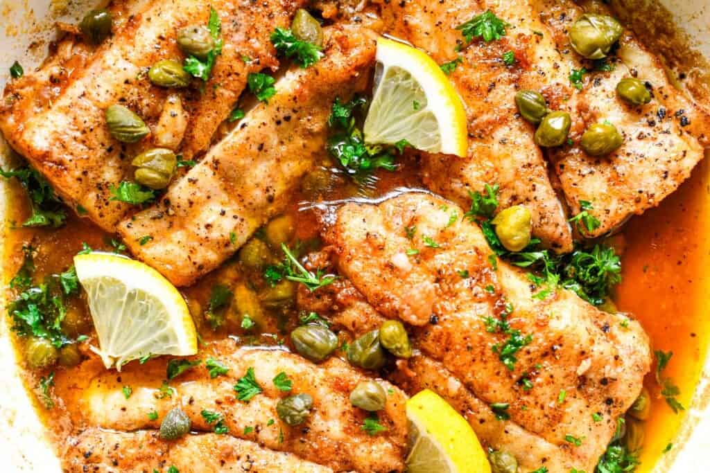 Speckled Trout Fish Piccata Recipe - Wild Game & Fish