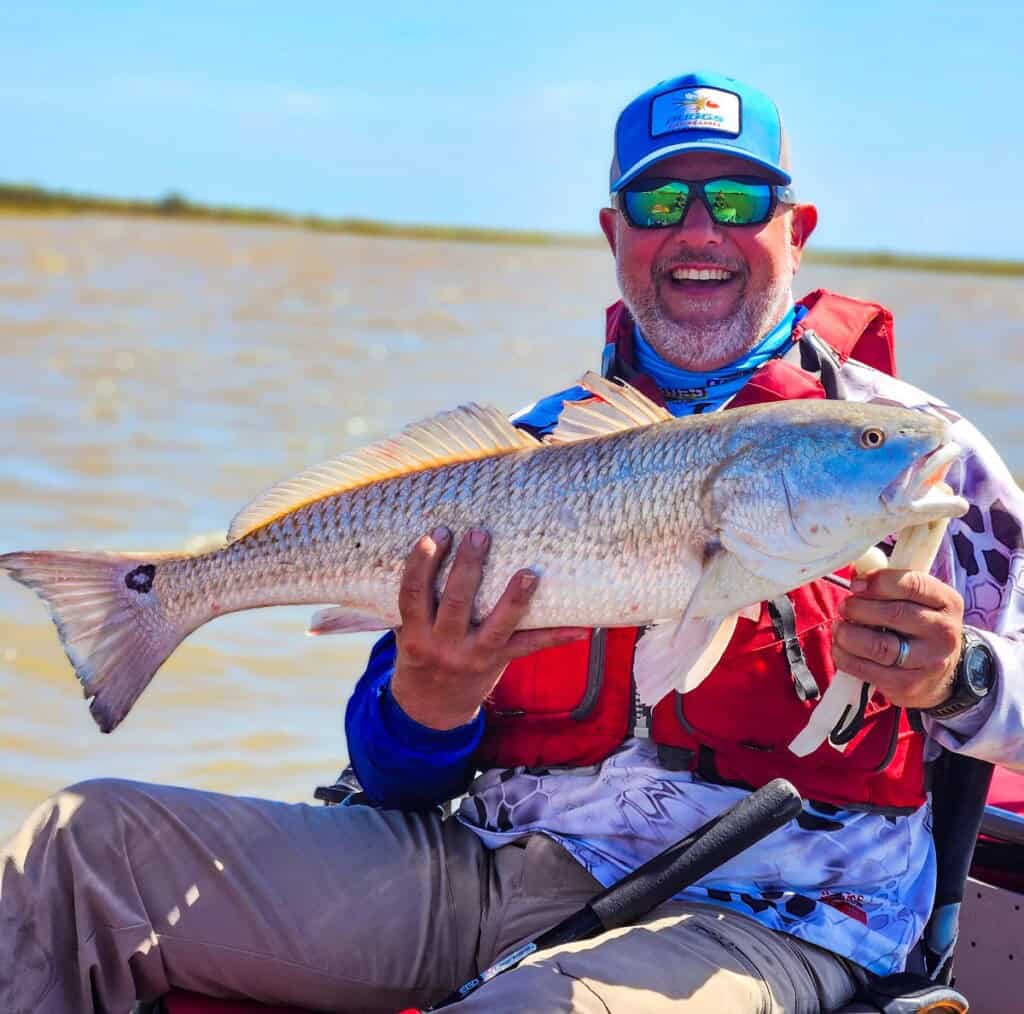 Baked Redfish on the Half Shell with Corn Maque Choux - Wild Game & Fish