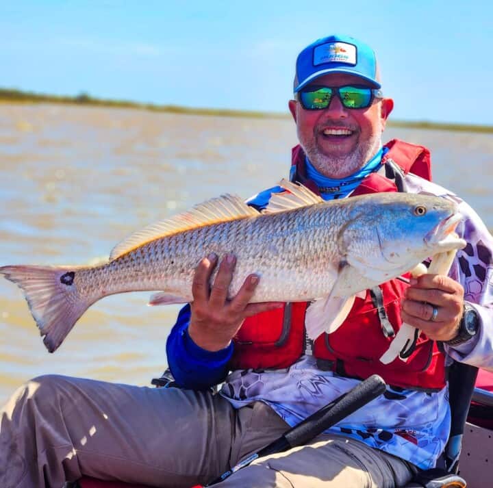Baked Redfish on the Half Shell with Corn Maque Choux - Wild Game & Fish