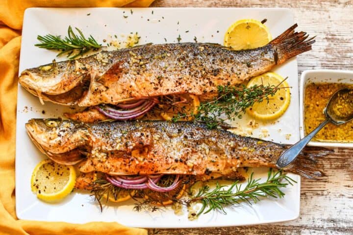 Whole Roasted Branzino - Wild Game & Fish